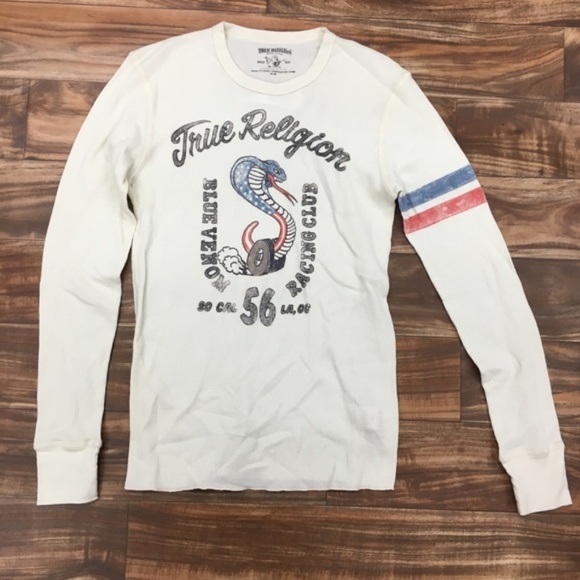 True Religion | Shirts | Nwt True Religion Cobra Ripper Waffle Thermal ...